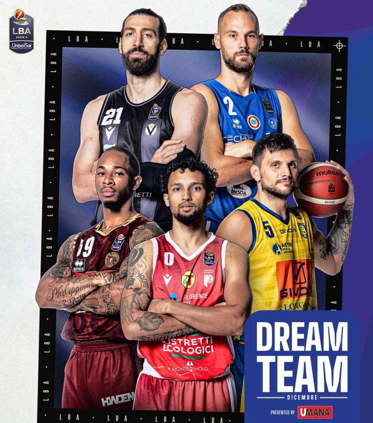 Ecco il quintetto ideale LBA del mese di dicembre - Sportando Ecco il quintetto ideale LBA del mese di dicembre - Sportando